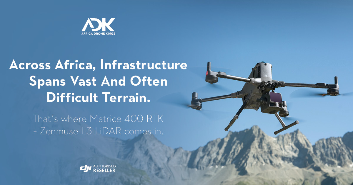 DJI Matrice 400 RTK - Zenmuse L3 - Mapping for Africa